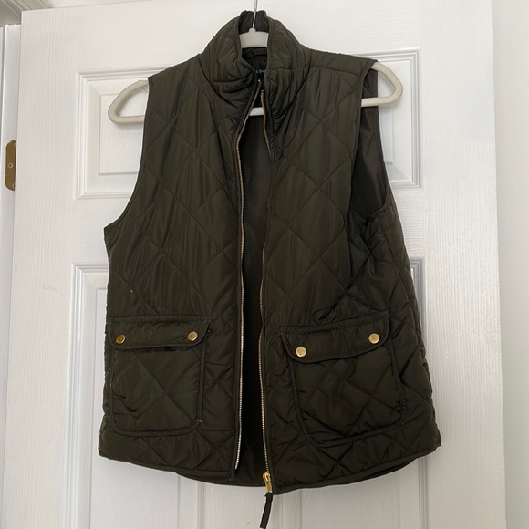 Francesca's Collections | Jackets & Coats | Quilted Olive Green Puffer ...